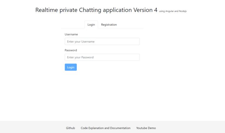 Real time private chatting app using Angular 2 login-page-output ...